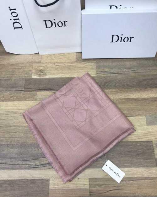 Новый женский платок Dior розовый