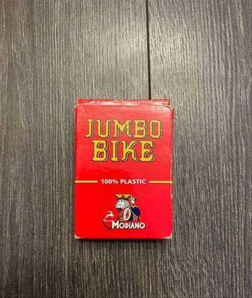 Jumbo bike, карты игральные, для покера, пластик