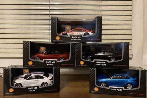 Коллекционные машинки shell bmw