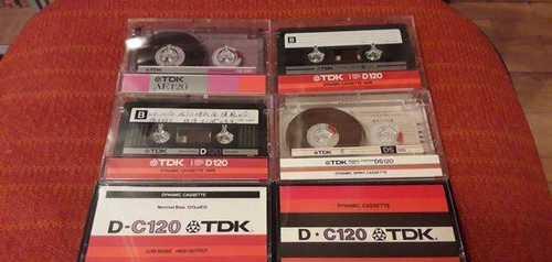 Аудиокассеты TDK D120 из Японии