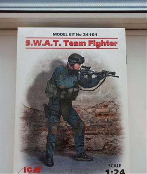 Сборная модель фигурка swat team fighter