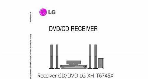 Receiver CD/DVD LG XH-T6745X