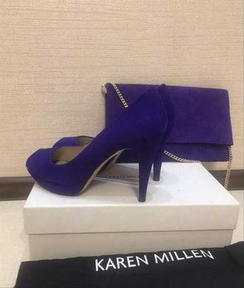 Karen millen туфли +клач (набор ) оригинал