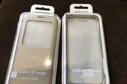 Чехол clear cover на телефон galaxy s7 edge