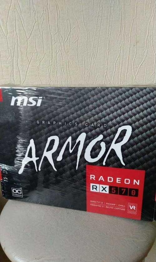 Видеокарта MSI Radeon RX570 Armor 8gb