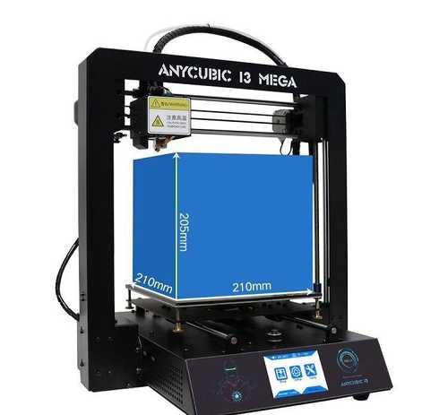 Anycubic i3 mega + ultrabase 3д принтер