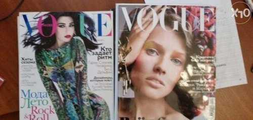 Журналы vogue и ell Россия, Украина