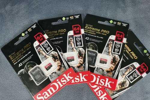 Карта для Insta360 One X2 SanDisk Extreme Pro 64Gb