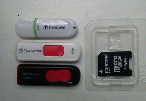 USB флешка, адаптер micro SD