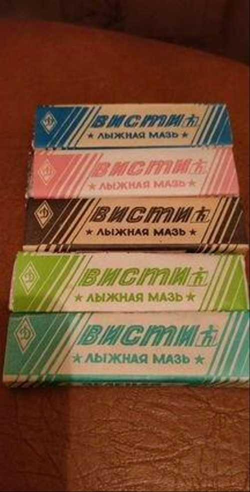 Лыжная мазь "Висти" из СССР