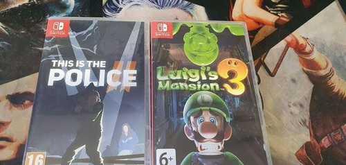 Luigis mansion 3 + This is police 2 для switch