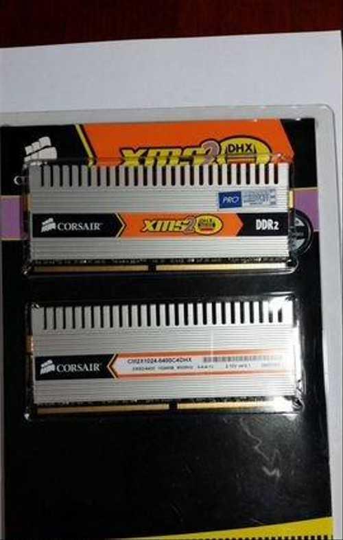 Оперативная память Corsair 2x1Gb DDR2