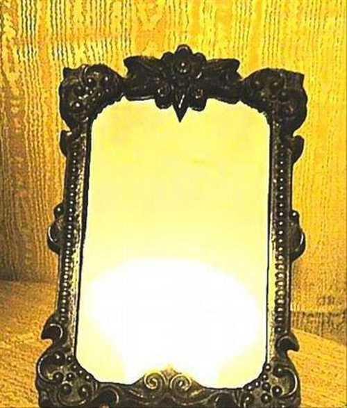 Зеркало в бронзовой раме. Винтаж СССР