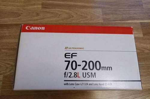 Коробка Canon EF 70-200mm f/2.8 L