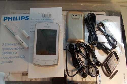 Телефон мобильный Philips Xenium X518 с чеком