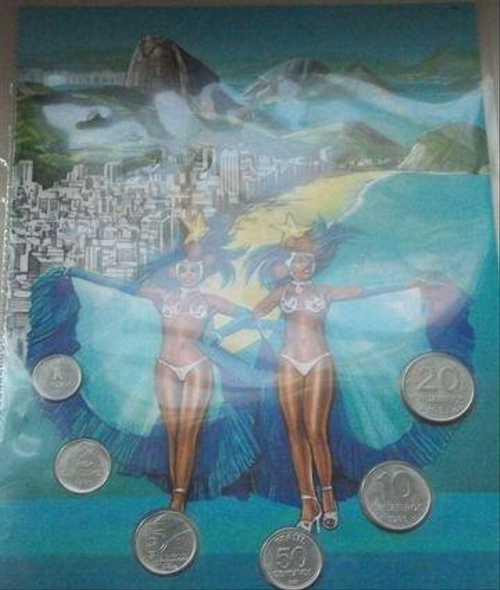 Годовой набор монет Бразилия