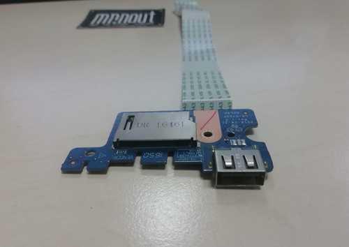 Плата USB/CardReader HP 15-BA601ur LS-D702P