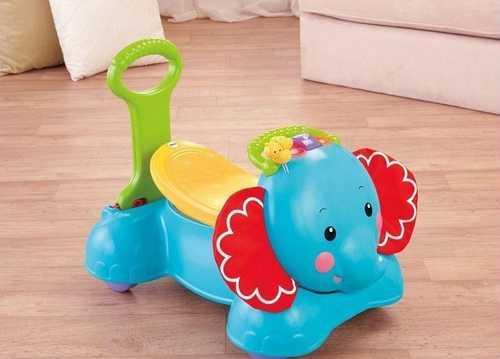 Детский ходунок-каталка 3 в 1 Fisher-Price Слоник