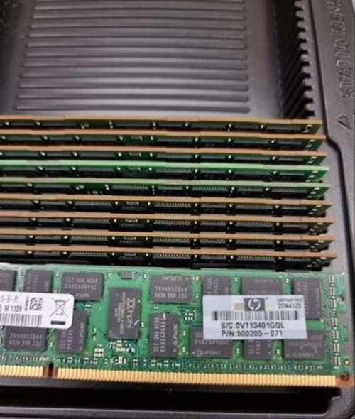 16шт DDR3 Samsung 8Gb 1333 10600 ECC HP 500205