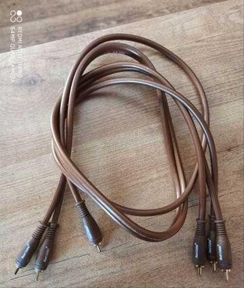 Real cable качественный кабель тюльпан медь 1М