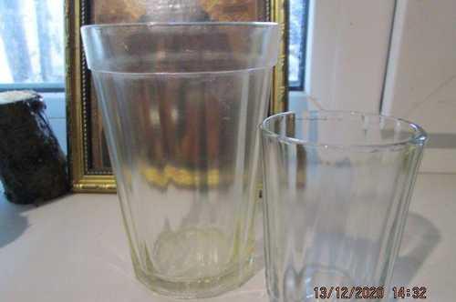 Стаканы и рюмки гранённые СССР винтаж