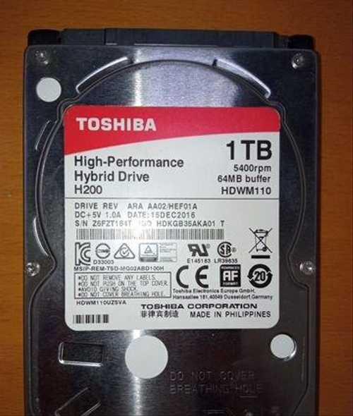 2.5 Жесткий диск 1000 Gb Toshiba H200 hdwm110