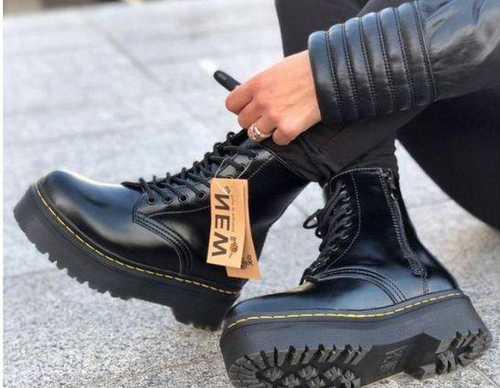 Ботинки Dr Martens (натуральная кожа) с Доставкой