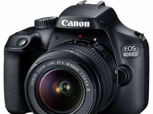 Зеркальный фотоаппарат Canon EOS 4000D Kit EF-S 18