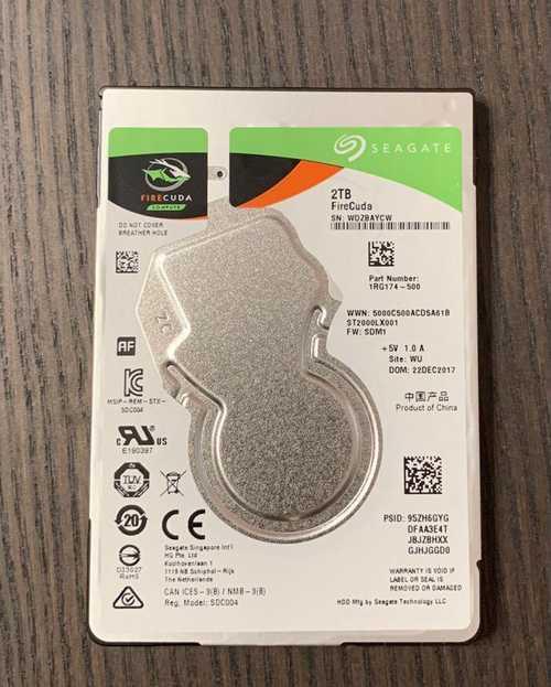 Seagate FireCuda ST2000LX001, sshd на 2тб