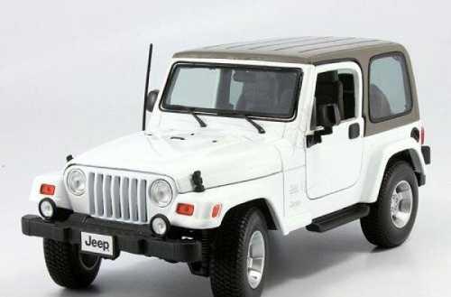 1:18 Jeep Wrangler Sahara Edition с тентом, белый