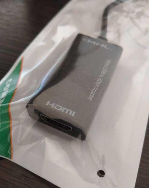 Адаптер microusb(MHL) в hdmi,новый