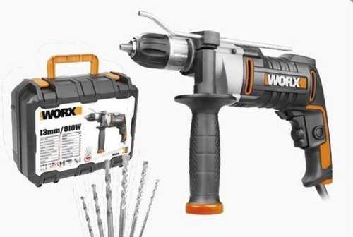 Дрель-шуруповерт ударная worx WX318 электрическая