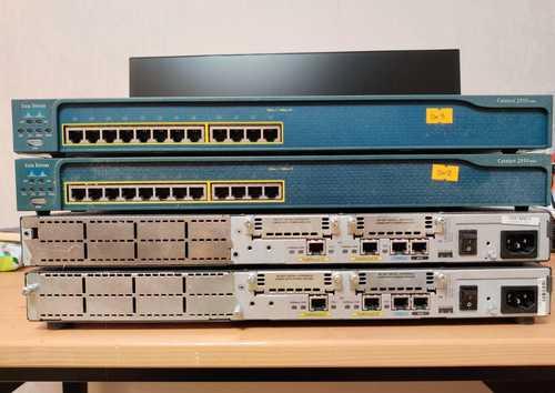 Cisco 2950 (2 шт.), 2621XM, 2651XM