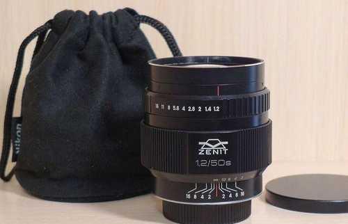 Zenit 50mm 1.2 на Nikon