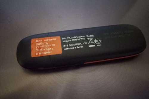 Модем ZTE MF192 (USB, 3G)