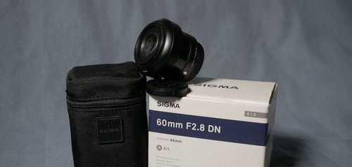 Sigma ART 60mm F2.8 DN Micro 4/3