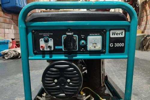 Бензиновый генератор wert g3000
