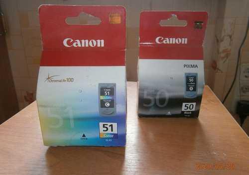 Новые картриджи Canon PG-50 и PG-51. Оригинал