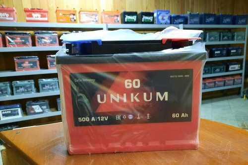 Аккумулятор Уникум 60ah 500a Новый 1 год гарантии