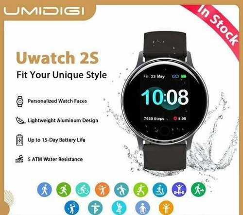 Смарт часы Umidigi Uwatch 2s Новые гарантия