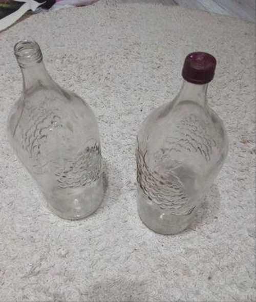 Бутылка стеклянная 2 литра