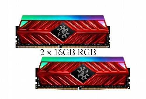 Новая DDR4 с подсветкой 2 x 16GB adata XPG 32GB