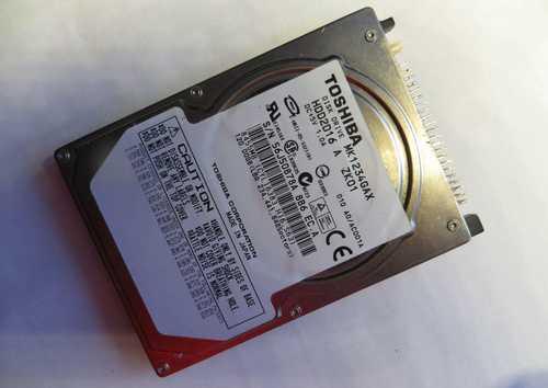 Жёсткий диск Toshiba disk drive MK1234GAX 120 GB