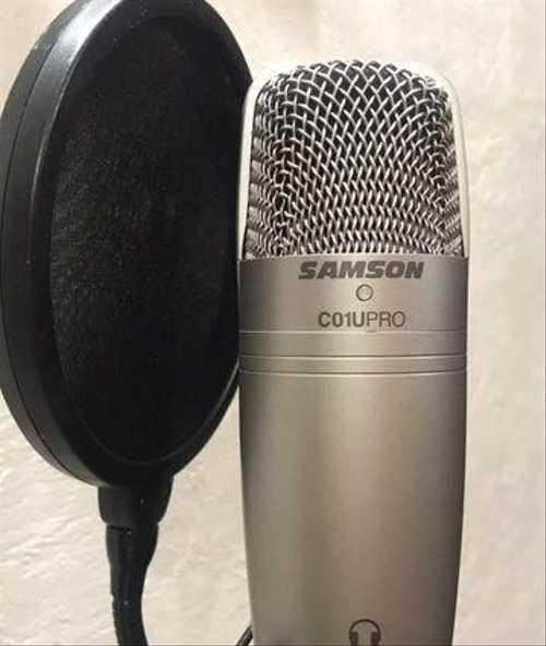Конденсаторный студийный микрофон Samson C01upro