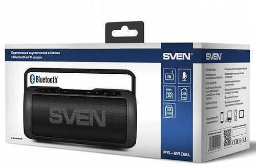Продам портативную колонку Sven PS-250BL черная