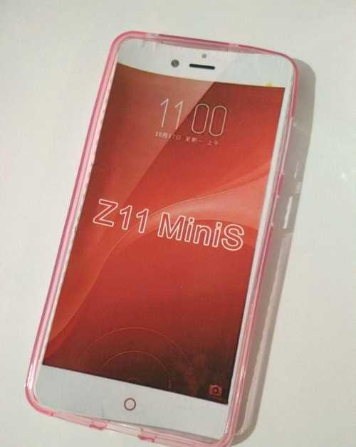 Новый розовый чехол на ZTE Nubia Z11 mini s