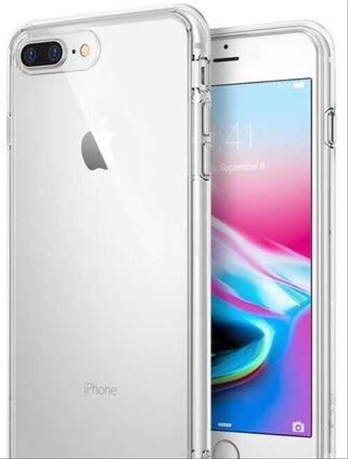 Чехол для iPhone 7+/8+, Ringke, Fusion, цвет Clear