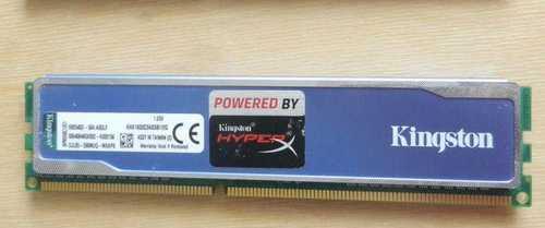 Модуль памяти kingston hyperx DDR3 2GB 1600 MHz