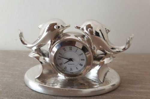 Часы настольные, покрытие серебро 925