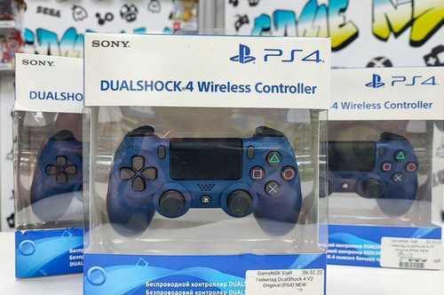 Геймпад(Dualshock) V2 темносиний Оригинал(PS4) NEW